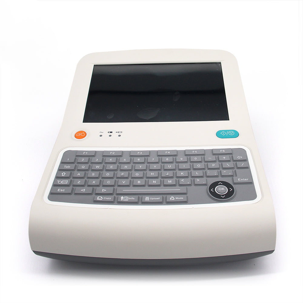 FDA 12 Channel Digital Electrocardiograph Electrocardiogram ECG Machine ...