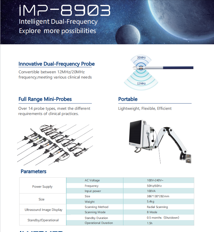 iMP-8903 Miniprobe Endoscopic Ultrasound System – GlobalHeathcareMedical