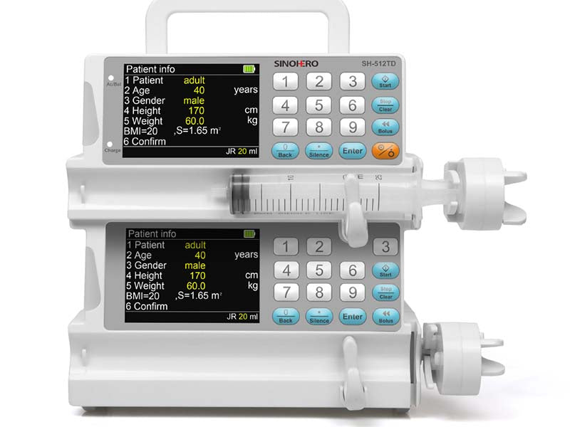 SH-512TD Double-channel TCI Syringe Pump – GlobalHeathcareMedical